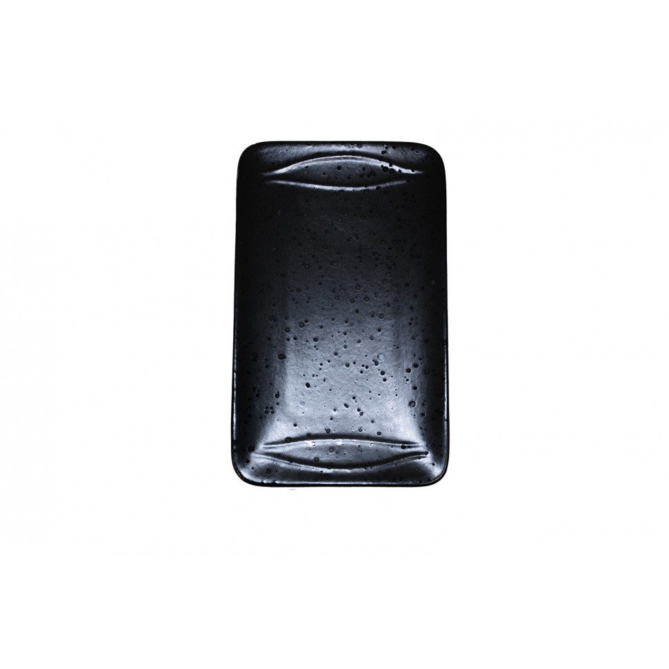 Plato Rectangular 21x13cm Cinder Black Ariane