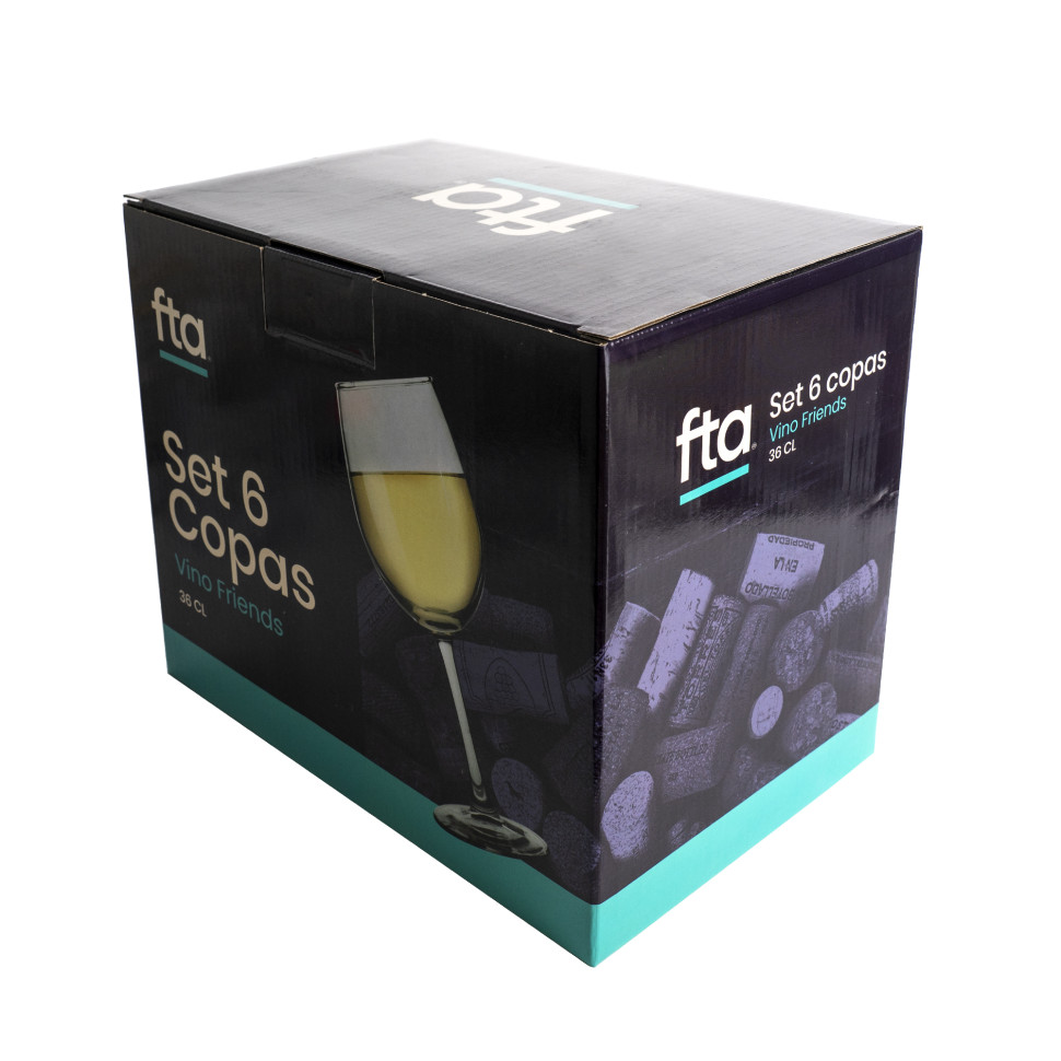 Set 6 Copas Vino 36cl Friends FTA