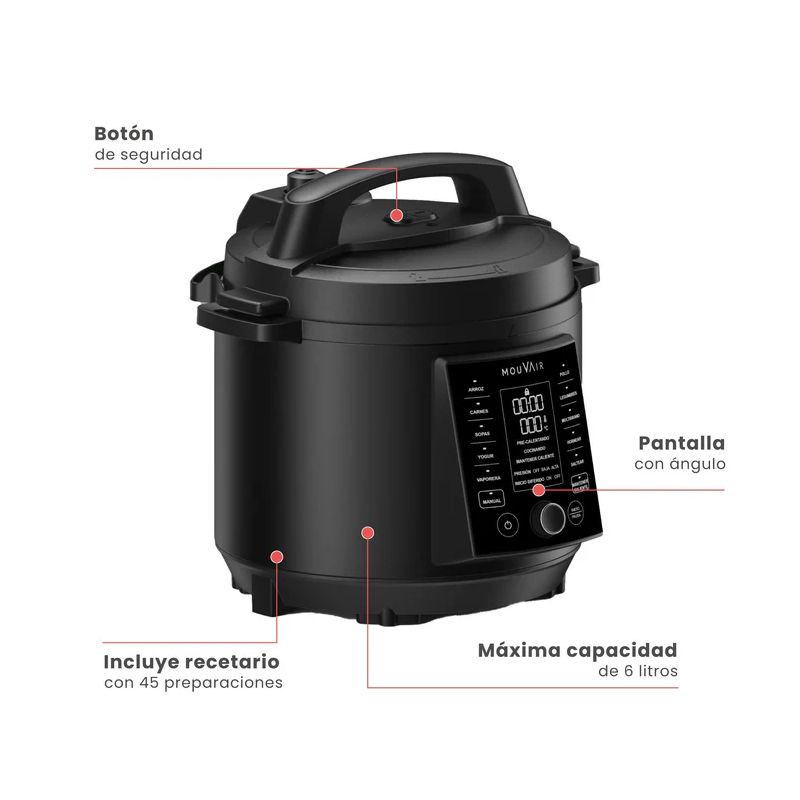 Olla Multiusos 6lt Cook Mouvair MOUVAIR | El Volcán