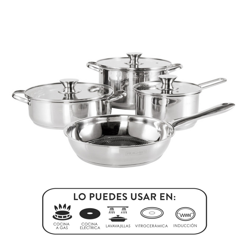 Set Cuchillo Medio Golpe 20cm Riviera Arcos + Batería Infinity Roichen