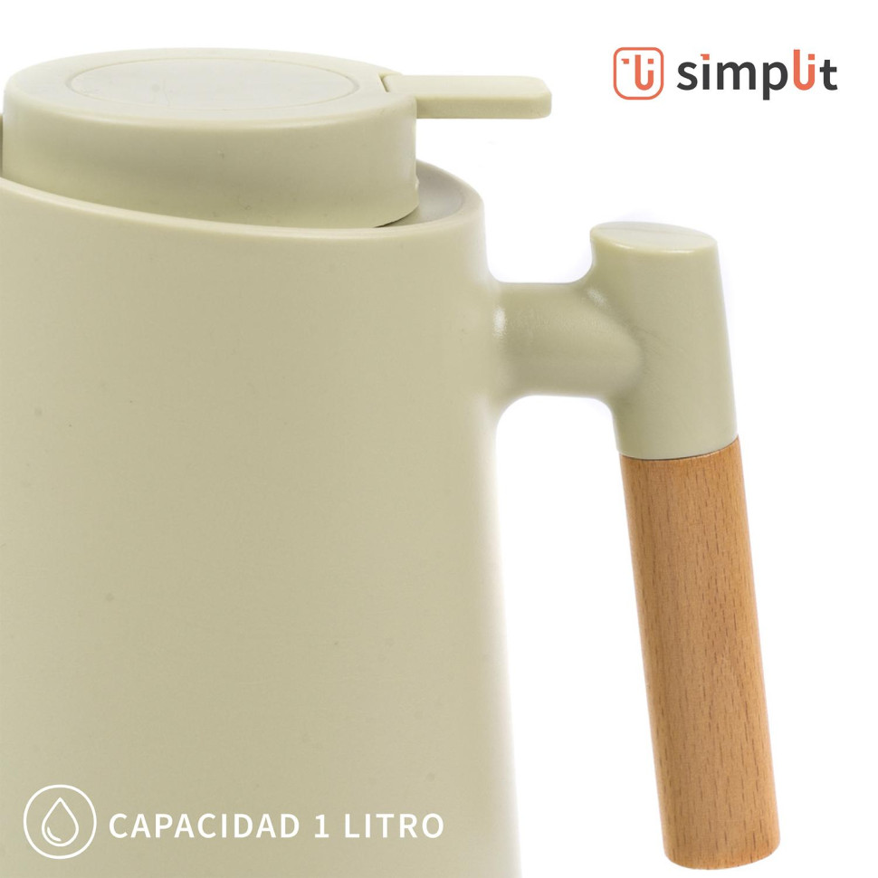 Jarra Termo Liquido Insulado 1lt Verde Simplit