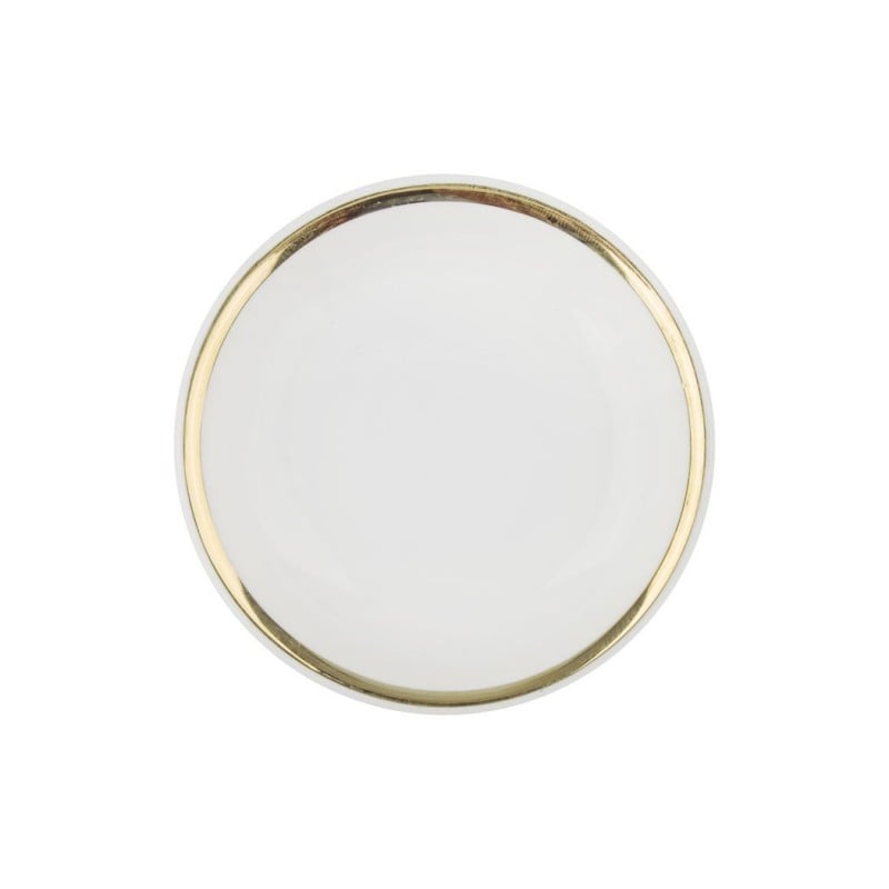 Platillo Mantequilla 8cm Filete Oro Limoges | El Volcan