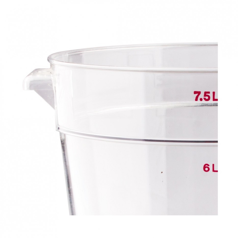Recipiente Redondo Transparente 7,6lt Cambro