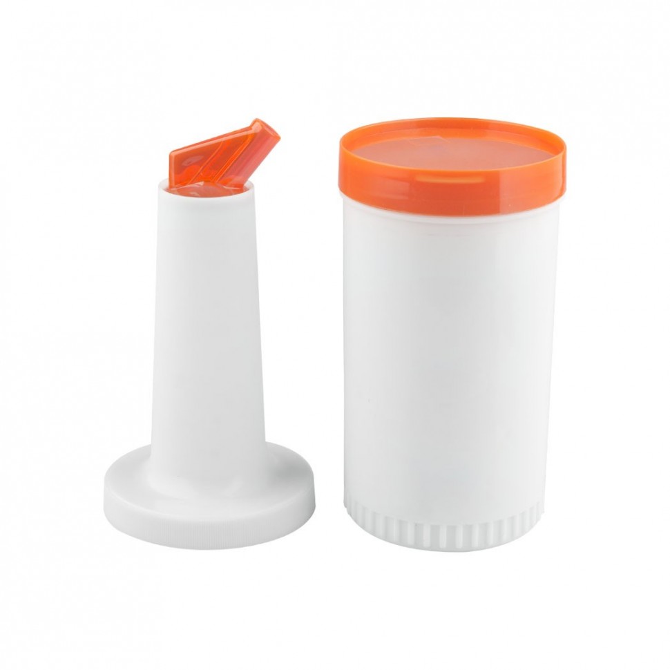 Dispensador Bar 1lt Blanco/Naranja Winco | El Volcan