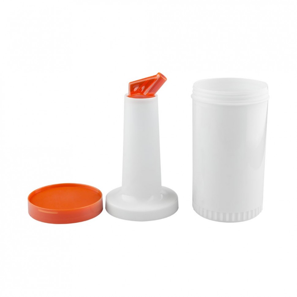 Dispensador Bar 1lt Blanco/Naranja Winco | El Volcan