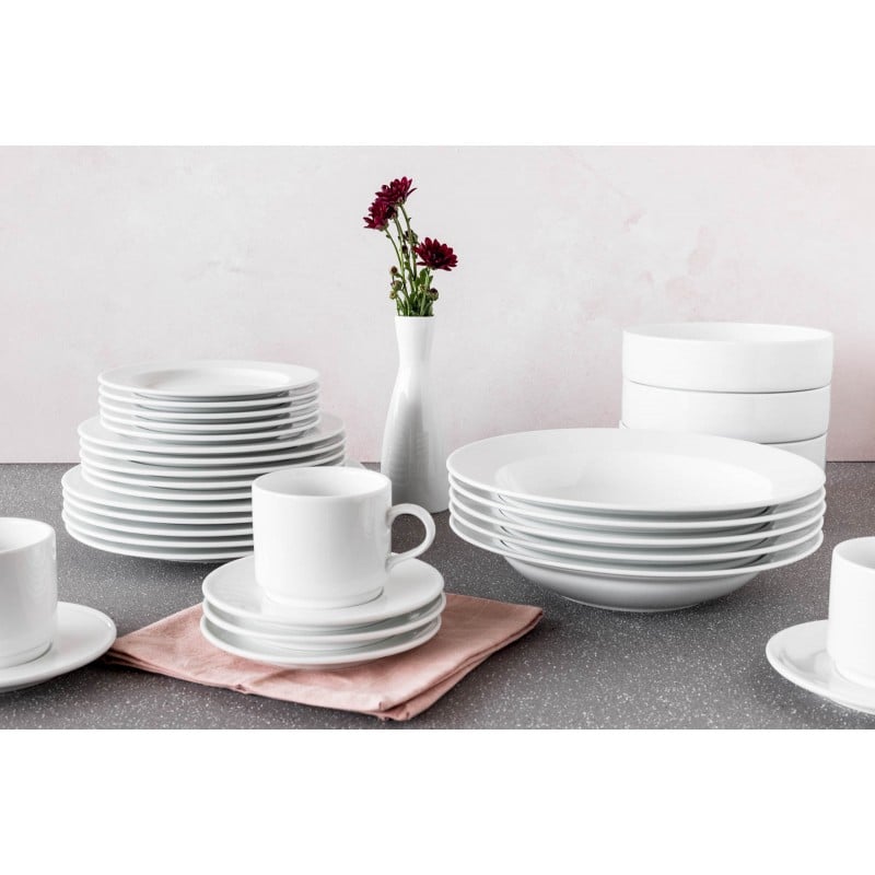 Plato Hondo 26cm Super White Brasserie Ariane | El Volcan